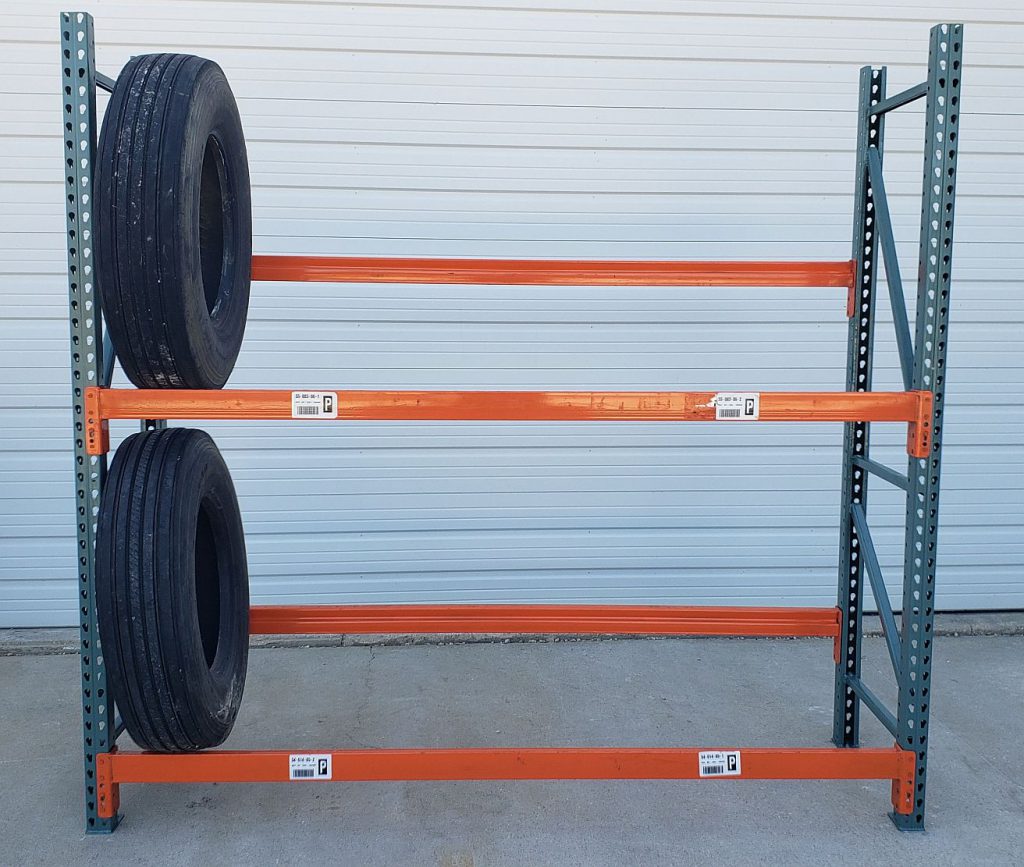 Tire Racks 30" Deep with Staggered Beams for Truck Tires - Used ...