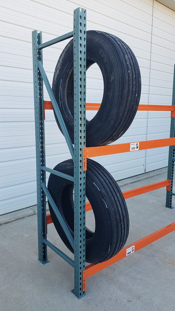 Tire Racks 30" Deep with Staggered Beams for Truck Tires - Used ...