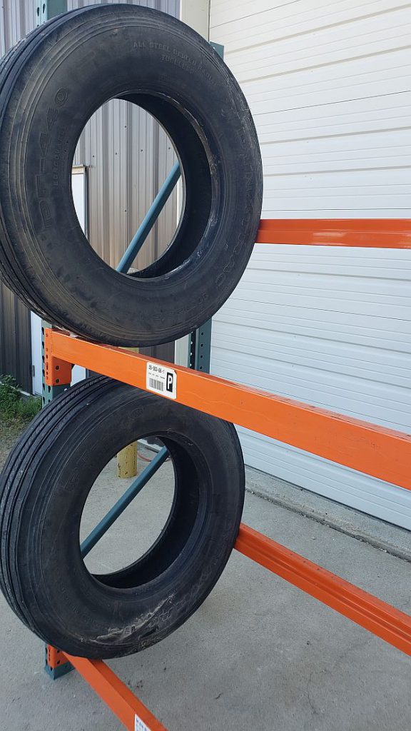 Tire Racks 30" Deep with Staggered Beams for Truck Tires - Used ...