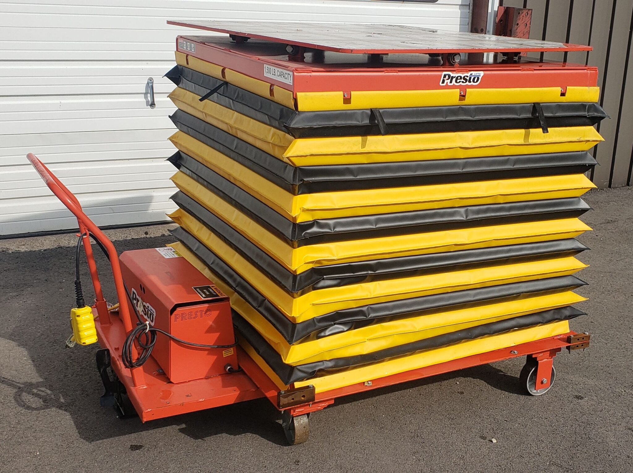 Presto 48″x48″ 1500# Cap. Portable Power Lift Table w/ Turntable ...