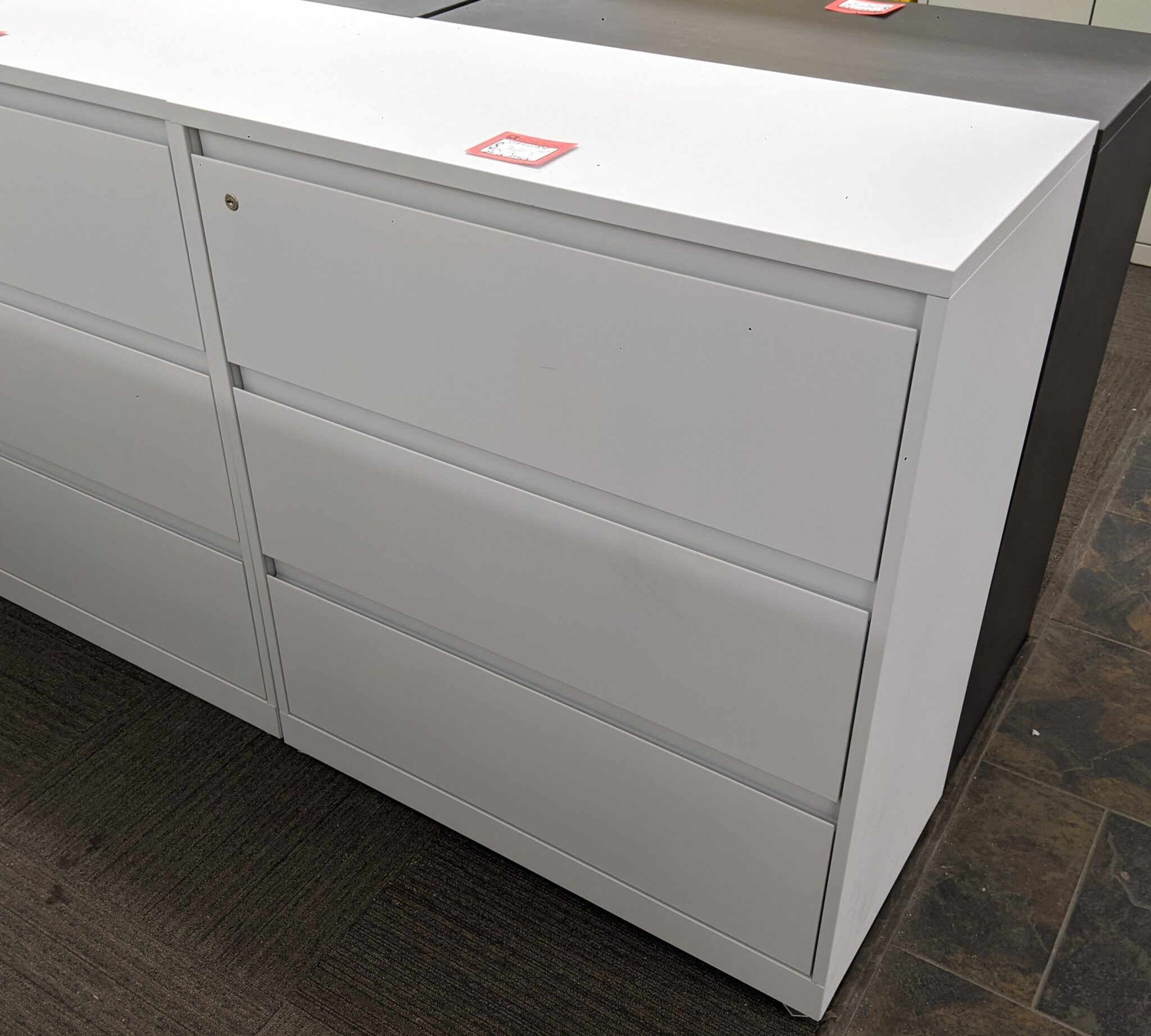 Steelcase White 3-Drawer Lateral File - Used - Welter Storage