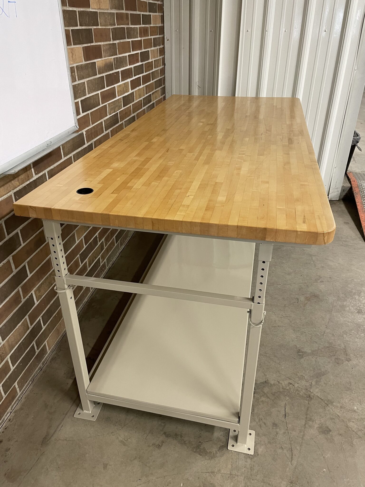 36"x78" Butcher Block Top Bench w/Drawer & Undershelf - Reconditioned ...