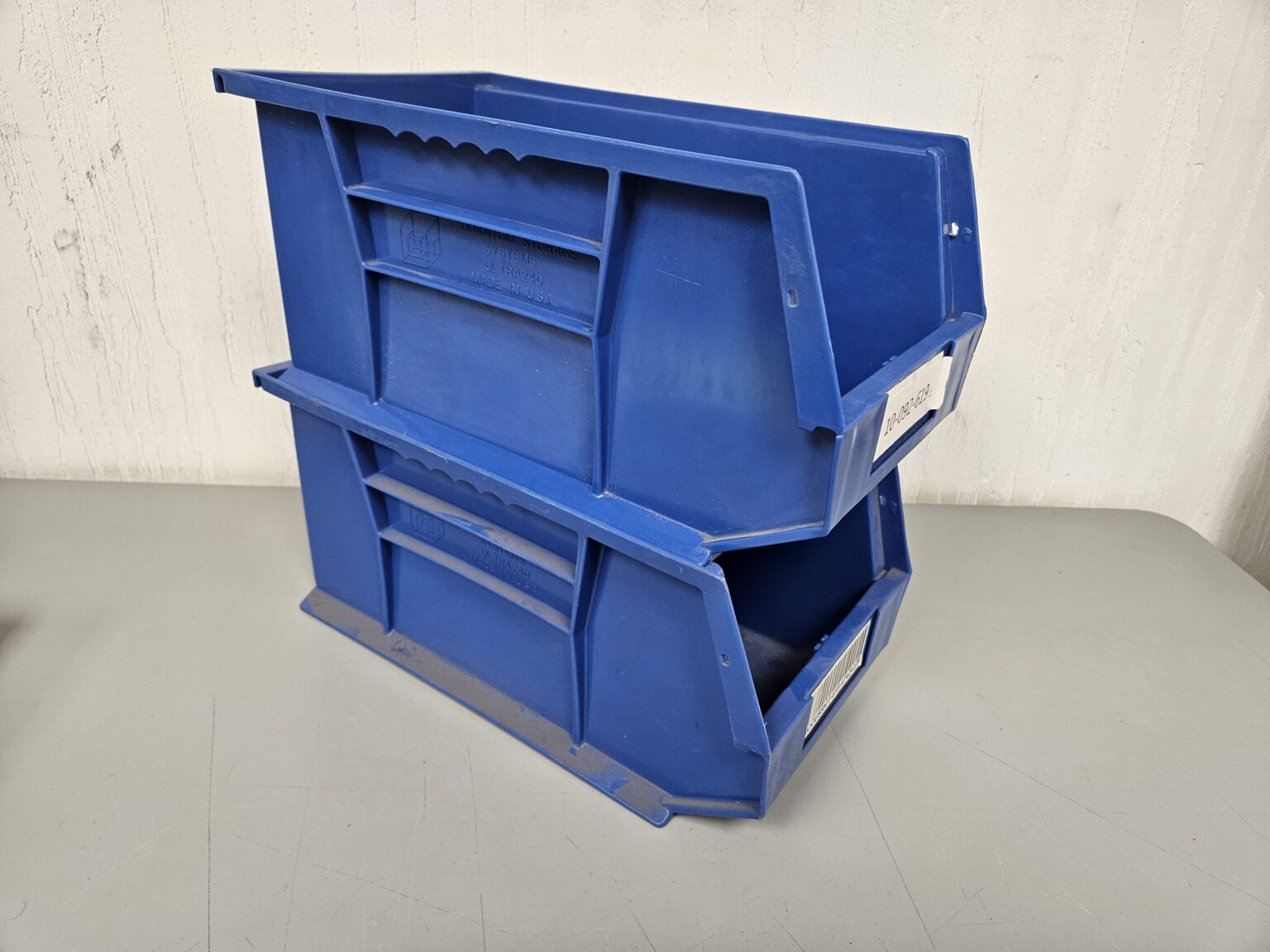 Mixed Variety 14"x8"x7" (Lewis Bins, Quantum, Uline) Parts Bins - Used ...