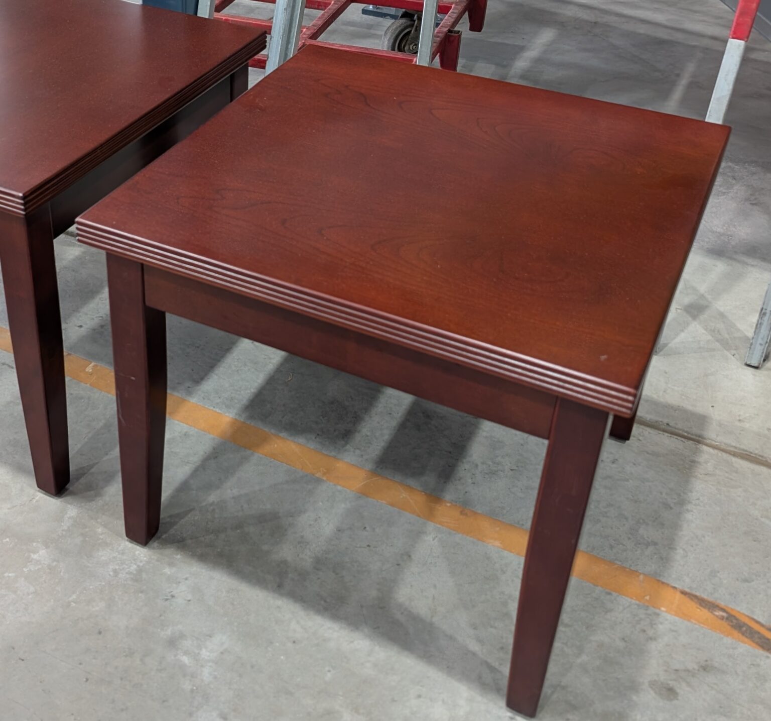 Mahogany 2'x2' Square Side Table - Used - Welter Storage